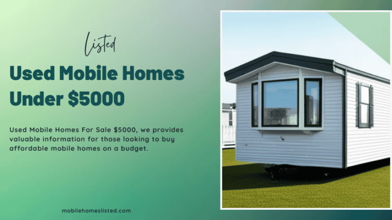 10 Used Mobile Homes For Sale Under $5000 Listed Options - Find And ...
